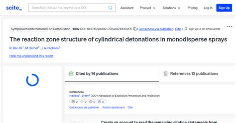 The Reaction Zone Structure Of Cylindrical Detonations In Monodisperse