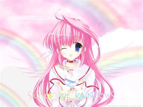 Rainbow Anime Girl Wallpapers Wallpaper Cave