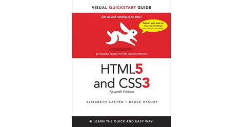 HTML5 And CSS3 Visual QuickStart Guide Seventh Edition Book