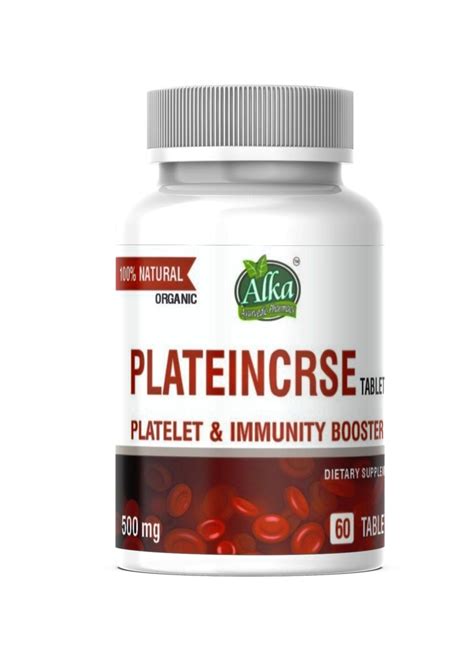 Plateincrse Tablet For Platelet Count And Immunity Booster 60 Tablet At