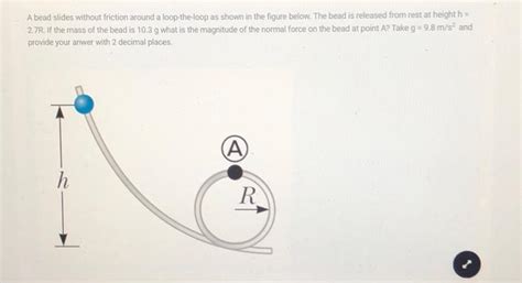 solved a bead slides without friction around a loop the loop