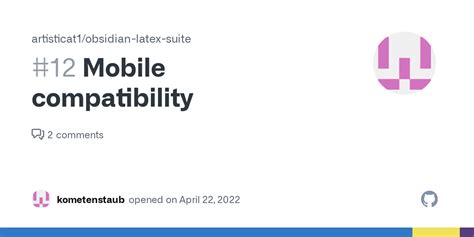 Mobile Compatibility · Issue 12 · Artisticat1obsidian Latex Suite