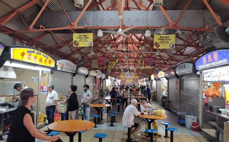 Hawker Center De Chinatown Complex Market And Food Singapur O Singapore