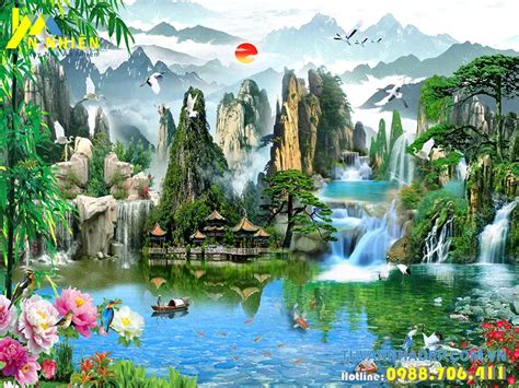 Tổng hợp 48 ảnh về thủy tranh phong cảnh iedunet edu vn