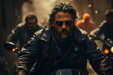 Premium Ai Image Motorcycle Riding Harley Davidson In Cool Style In