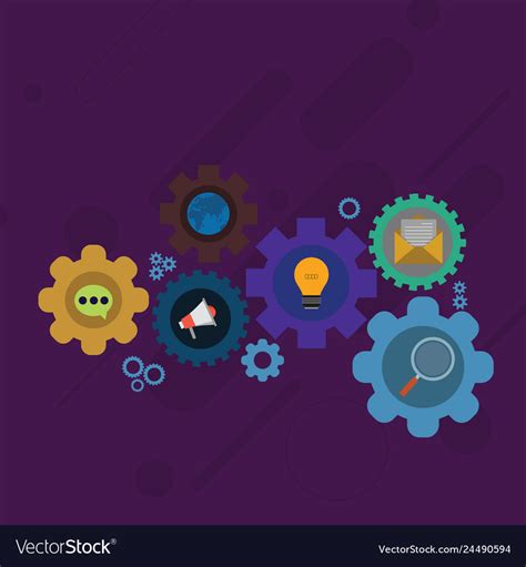 set of global social networking icons inside vector image