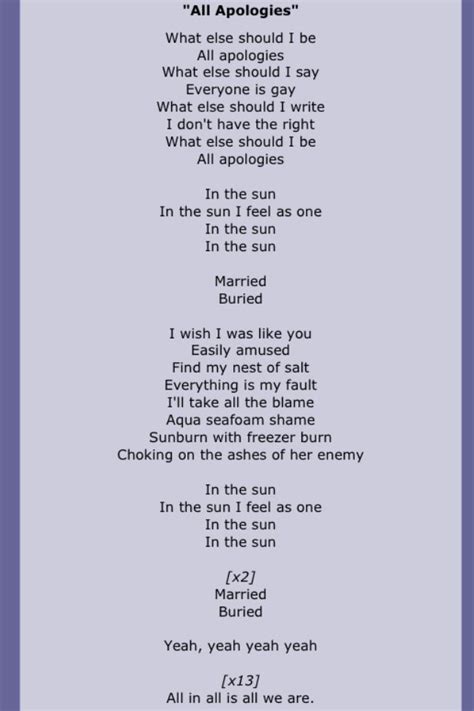 Nirvana Quotes Lyrics