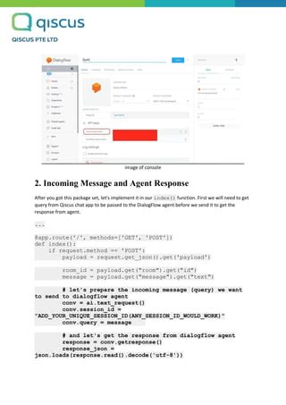 Integrating Dialog Flow Api Ai Into Qiscus Sdk Chat Application Pdf