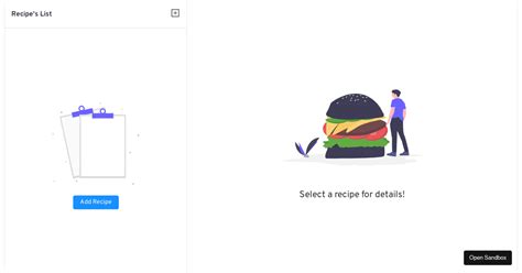 Recipe App Reactredux Codesandbox