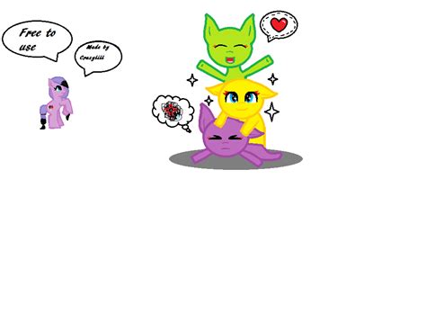 Trio Mlp Chibi Base By Crazylill On Deviantart