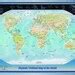 Laminated Physical World Map Political Atlas Educational Etsy