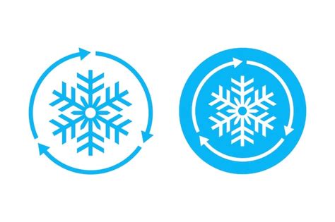 Premium Vector Freezer Control Icon And Automatic Cooling Defrost