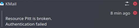 Kmail Resource Mailbox Is Broken Authentication Failed Help KDE