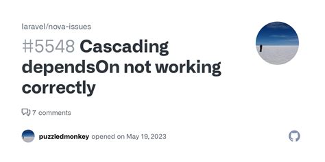 Cascading Dependson Not Working Correctly · Issue 5548 · Laravelnova