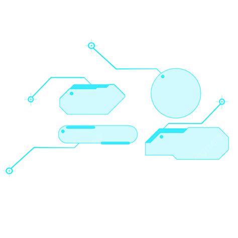 Dialog Box Clipart Transparent Background Hi Tech Dialog Box Geometry Box Blue Frame High