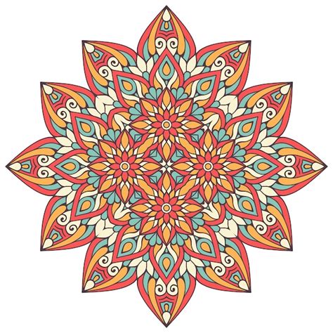 Premium Vector Decorative Geometric Tile Illustration