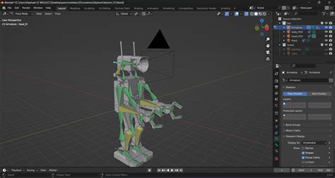 how to explort a model while keeping constraints r blenderhelp