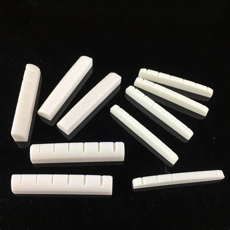 1 Piece Real Slotted Bone Nut For ST TL SG LP Electric Guitar 43 6 9mm