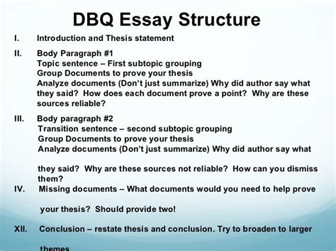 Dbq Template