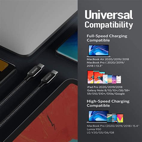 کابل Usb C انکر مدل A8862 طول 09 متر انکر دیجیتال