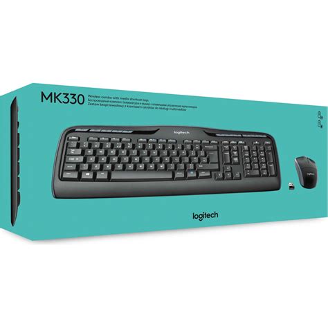 Комплект безжична клавиатура и мишка за настолен компютър Logitech Mk330 920 008533 De