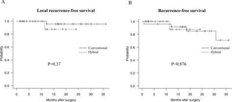 Comparison Of The Kaplanmeier Curves Between The Conventional And Download Scientific Diagram