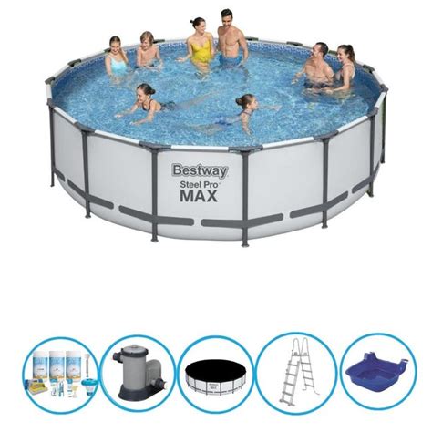 Bestway Piscine Steel Pro Max Avec Accessoires 488x122 Cm Leroy