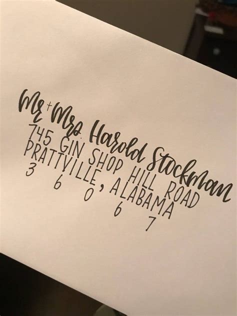 Hand Lettered Envelopes Modern Calligraphy Custom Modern Calligraphy