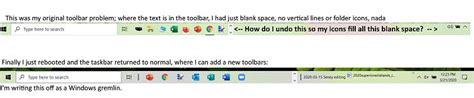 Advice Needed On Taskbar Issue Solved Windows Forums