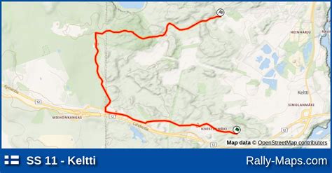 Ss 11 Keltti Stage Map Hankiralli 1985 Erc 🌍 Rally
