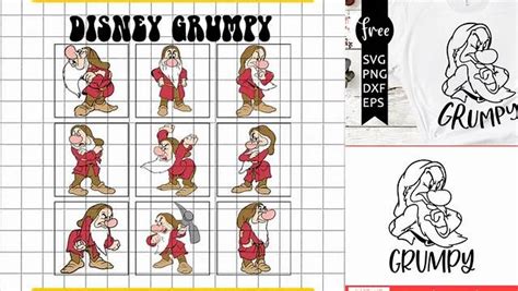 Disney Grumpy Svg Free Downloads And How To Use Them