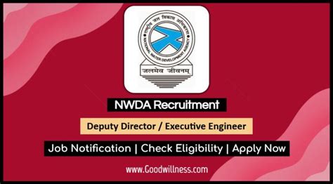 Nwda Recruitment 2025 10 Superintending Engineer Deputy Director