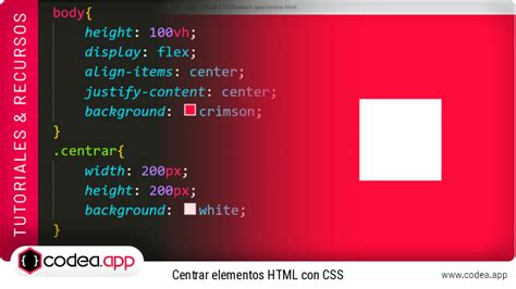 Cómo centrar elementos en HTML CSS en una página web Codea App