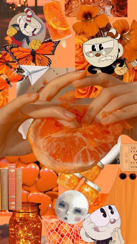 Orange Aesthetic Collage