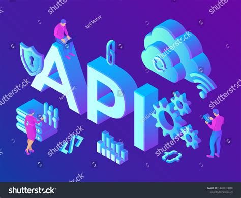 Api Application Programming Interface Software Development Stock Vector