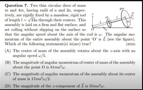 Rotational Dynamics Angular Momentum ABOUT Centre Of Mass Investigating This IITJEE