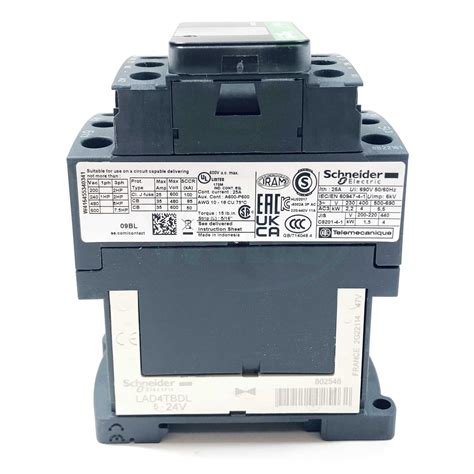 Lc1d09bl Schneider Electric 3 Pole Contactor 24v Coil