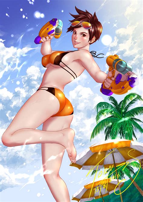 Rule 34 1girls Ass Bikini Blizzard Entertainment Brown Eyes Brown Hair Feet Female Female Only