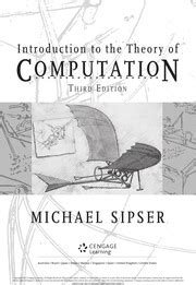 Introduction to the theory of computation by Michael Sipser | Open Library