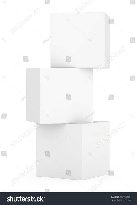 Cubes Stacked Building Concept On White Stock Illustration Shutterstock