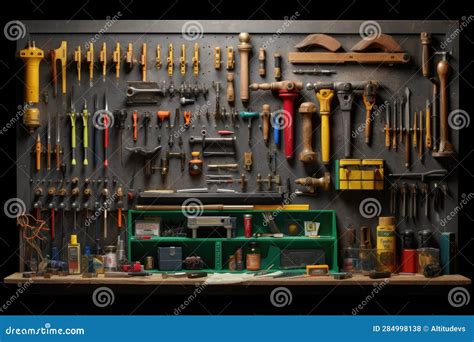 Color Coded Tool Organization System Stock Illustration Illustration