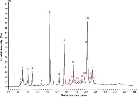 Chromatographic Profile Of Phenolic Compounds In Mae Analyzed By
