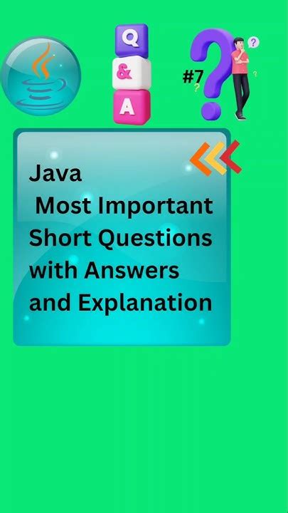 Java Most Important Short Questions With Answers And Explanation Computerapplication Icse