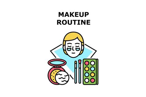 Makeup Routine Vector Concept Color Illustration 1789763