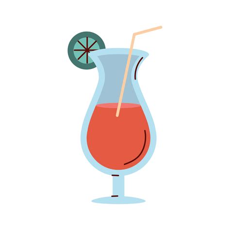 Tropical Cocktail Drink 13697030 Vector Art At Vecteezy