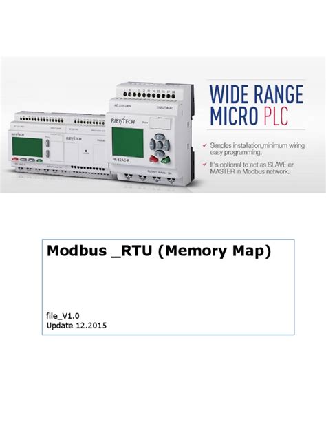 Modbus Rtu Protocolpdf Data Transmission Computer Data