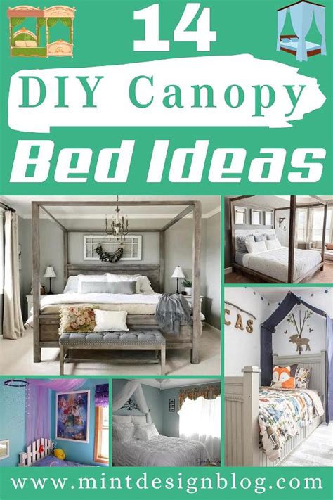Diy Canopy Bed Ideas For Bedroom Decor Mint Design Blog