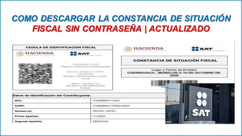 Como Descargar Mi Constancia De Situación Fiscal Sin Contraseña Desde