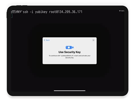 webauthn for ssh using passkeys and secure keys blink shell