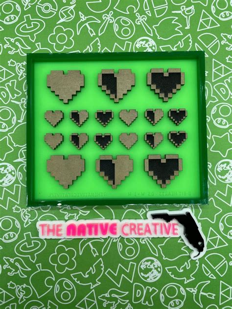 Bit Hearts Multiple Shaker Bits Earring Studs Silicone Mold For Resin Crafting Made To Order